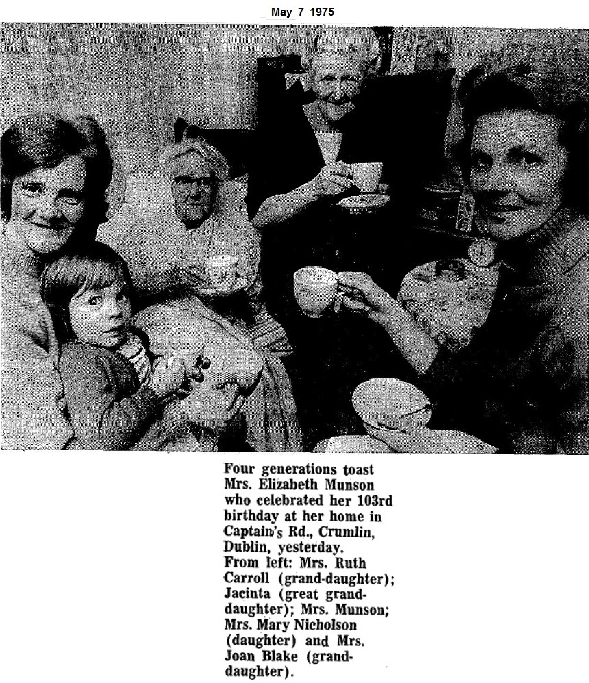 Elizabeth Munson – Ireland's Oldest People